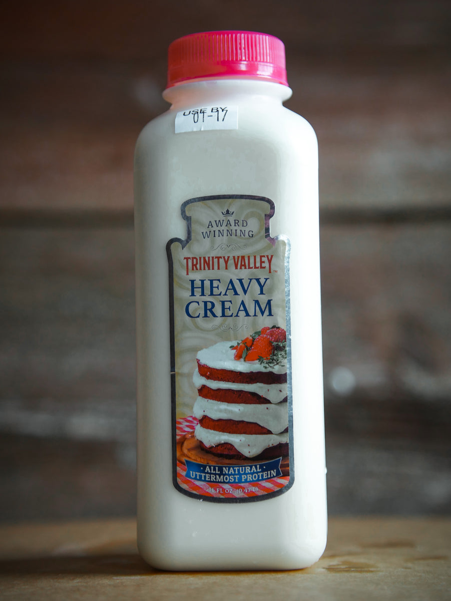Trinity Valley Heavy Cream Creamline Grass-Fed Pint – Manhattan Milk