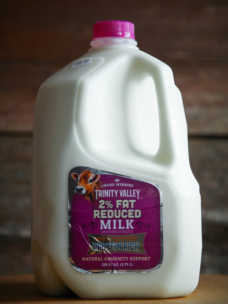 Trinity Valley 2% Milk Creamline Grass-Fed Gallon – Manhattan Milk